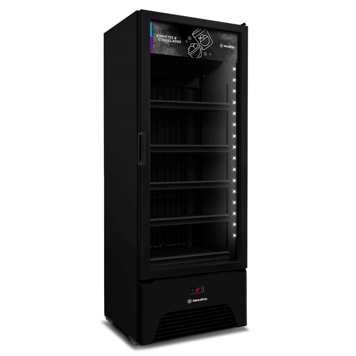 Freezer Vertical 560L Vf50Ah Optima All Black | Metalfrio