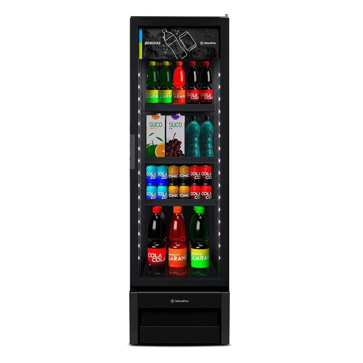 Refrigerador All Black Metalfrio VB28RH de alta performance